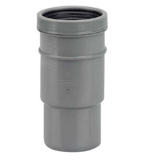 Manchon de dilatation pvc mâle femelle d75 l173 WAVIN 3025802 389931