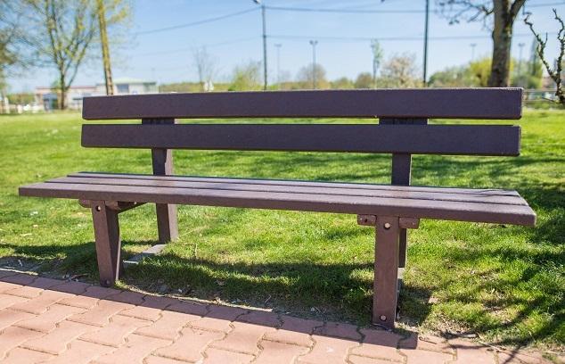Banc public en métal moderne espace créatic banc modène