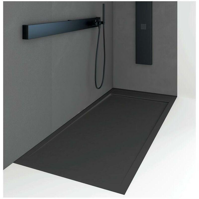 RECEVEUR DE DOUCHE 90 X 130 CM EXTRA PLAT QUORE EN RÉSINE SURFACE ...