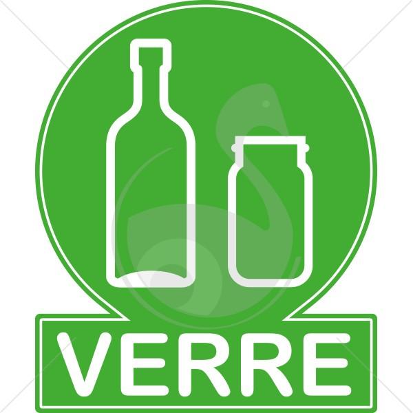 PICTOGRAMME RECYCLAGE DES BOUTEILLES EN VERRE