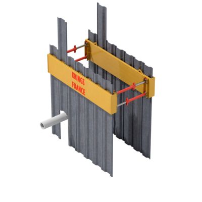 Kkp 2840x600 - guides palfeuilles - krings - epaisseur de panneau : 60 mm