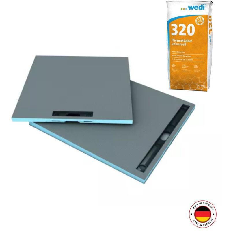 WEDI - RECEVEUR À CARRELER 120 X 80 CM FUNDO RIOLITO NEO, ÉCOULEMENT ...