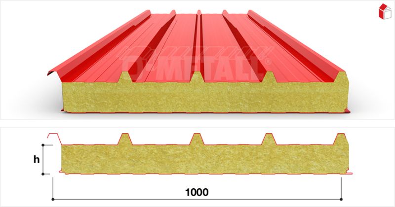 panneau sandwich laine de roche de toiture - Hellopro.fr