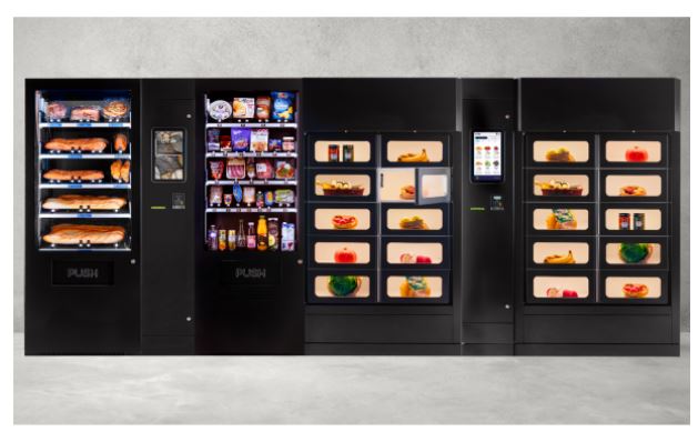 Epicerie automatique connecté pour la vente des produits alimentaires ...