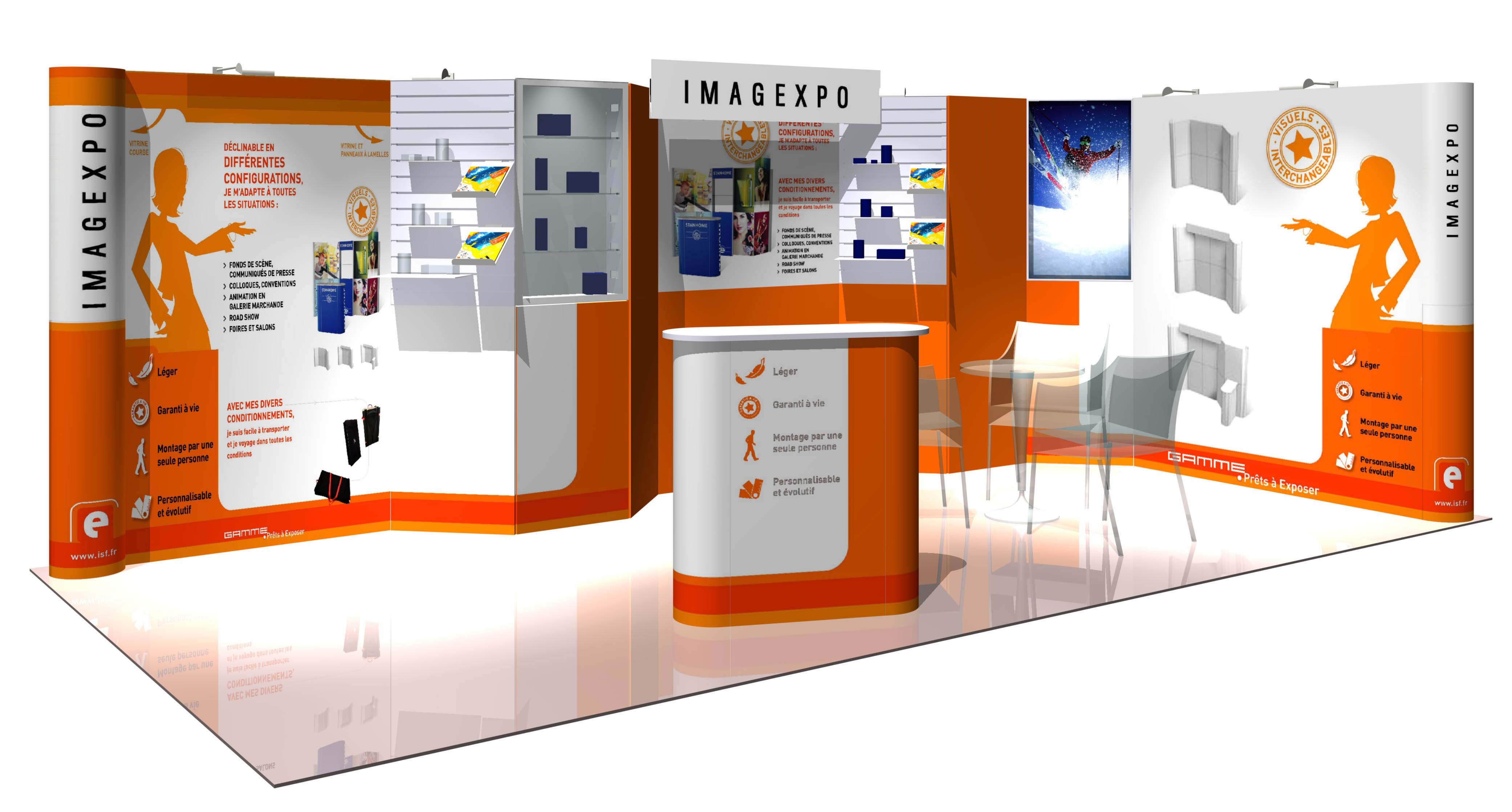 Imagexpo : le stand évolutif à monter sans outil devis sous 24h Imagexpo : le stand évolutif à monter sans outil devis sous 24h