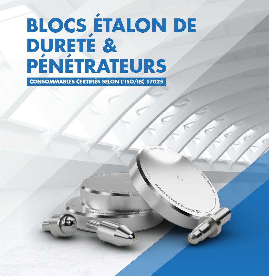 Blocs étalon certifiés ISO 17025 Vickers, micro-Vickers, Rockwell ...