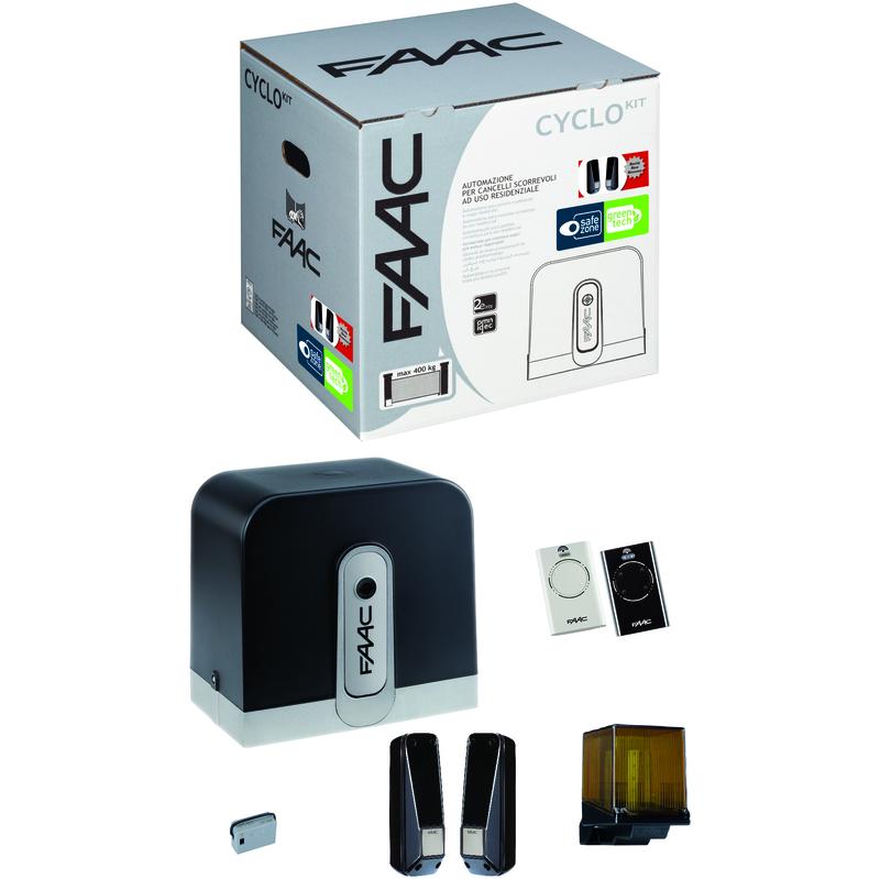 FAAC - KIT CYCLO INTEGRAL MOTORISATION COULISSANT 800KG 24V Comparer les prix de FAAC - KIT ...