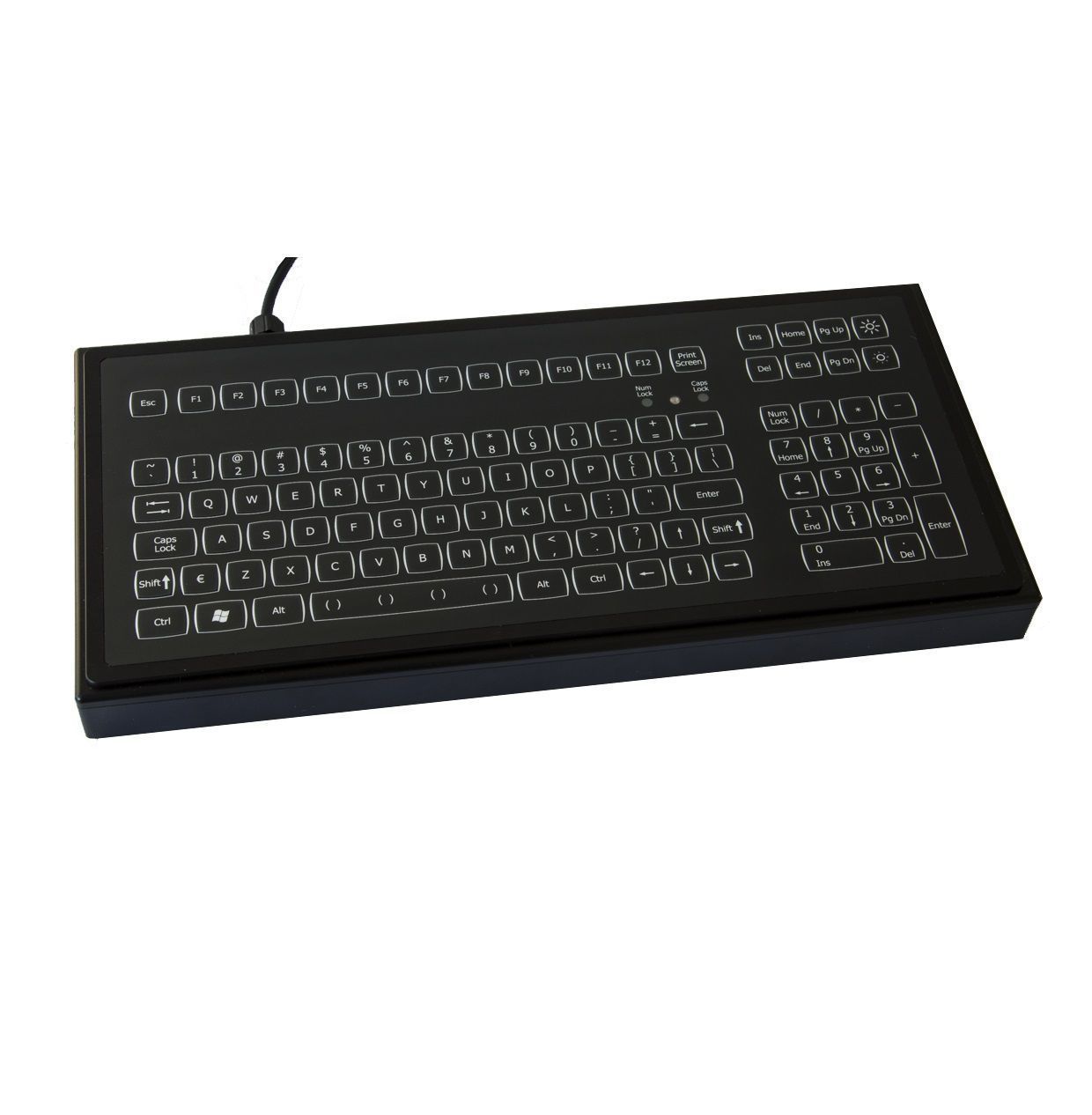 KSM103S-USB-WLED - Clavier industriel rétro-éclairé IP67 USB desktop NSI