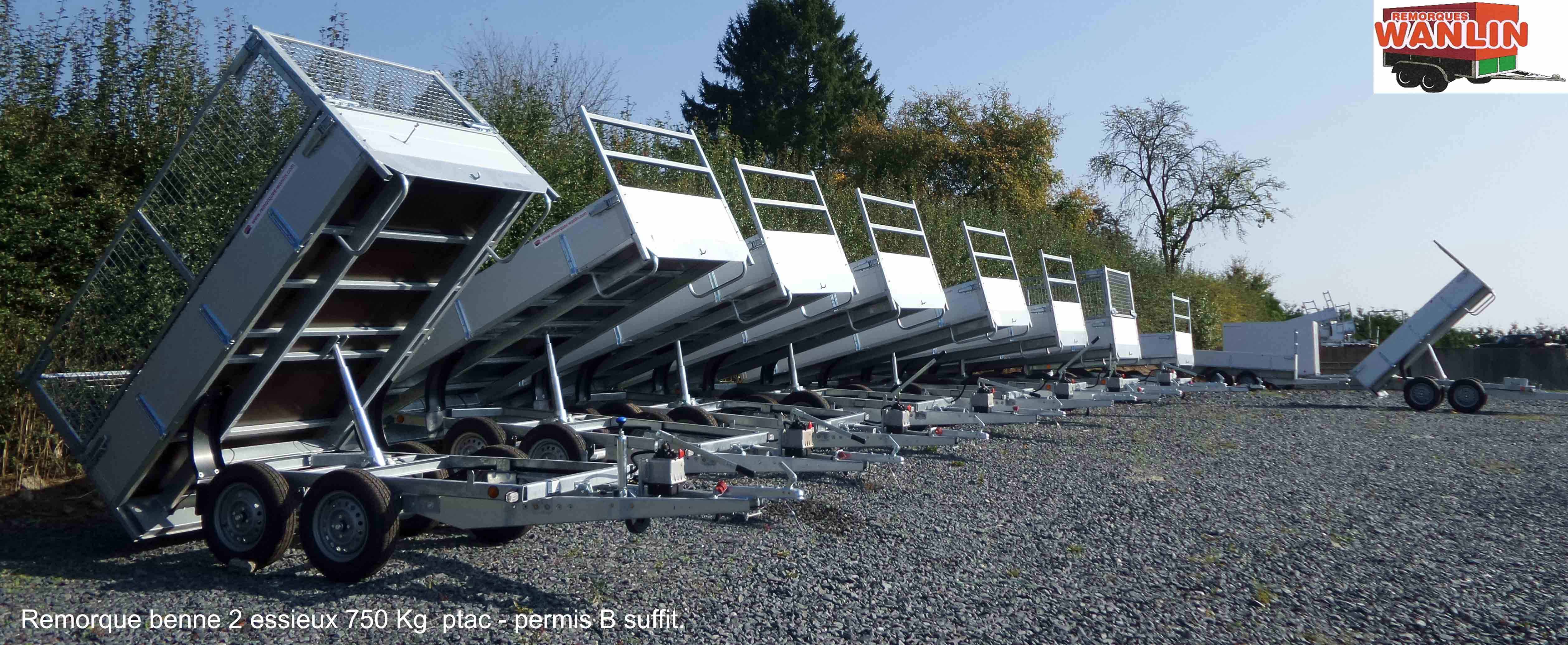 Remorque wanlin - produits remorques pour vehicules legers