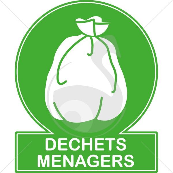 Pictogramme recyclage dechets menagers