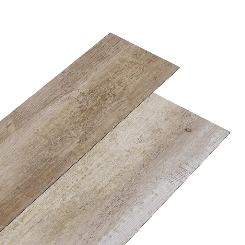 Vidaxl planche de plancher pvc autoadhésif 5,21m² 2mm délavage de bois ...