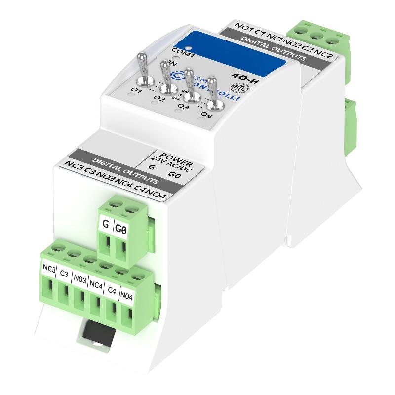 Module sorties digitales Modbus RS485 ou BACnet MSTP - iSMA-B-4O-H Module sorties digitales Modbus RS485 ou BACnet MSTP - iSMA-B-4O-H