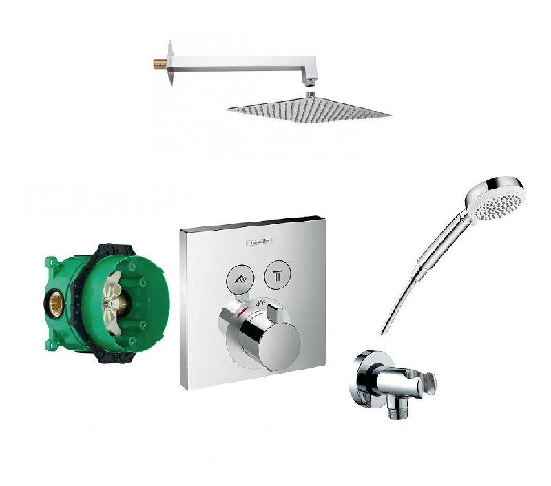 SET DE DOUCHE ENCASTRÉE SHOWERSELECT 2 VOIES HANSGROHE Comparer les ...