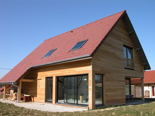 Maison à Ossature En Bois Sarah Demi Niveaux Toit Double Pente Devis Sous 24h