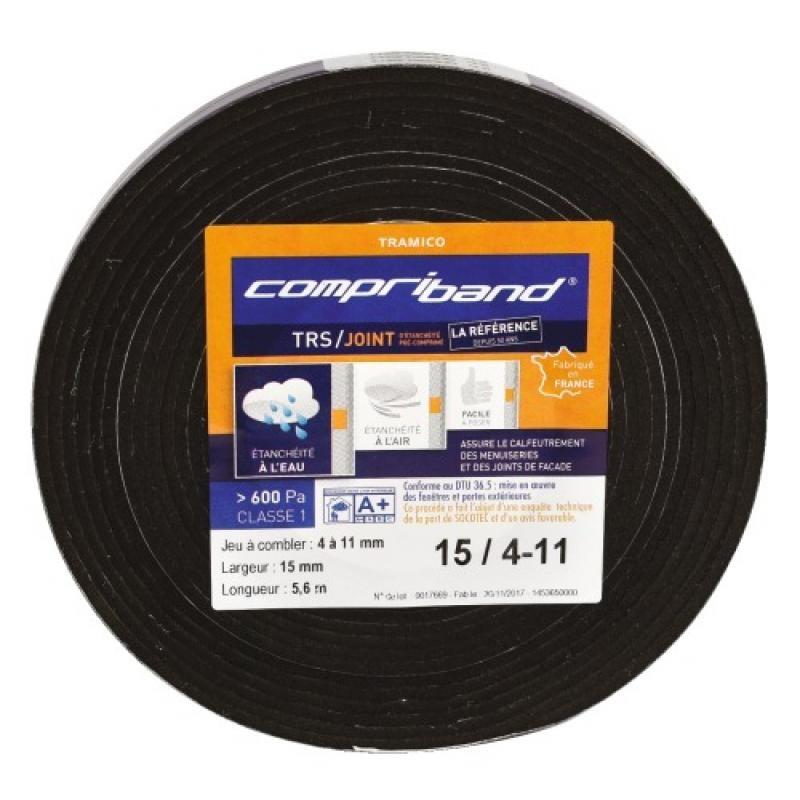 Joint adhésif compriband trs pc, largeur 20 mm, plage utilisation 3-7 ...