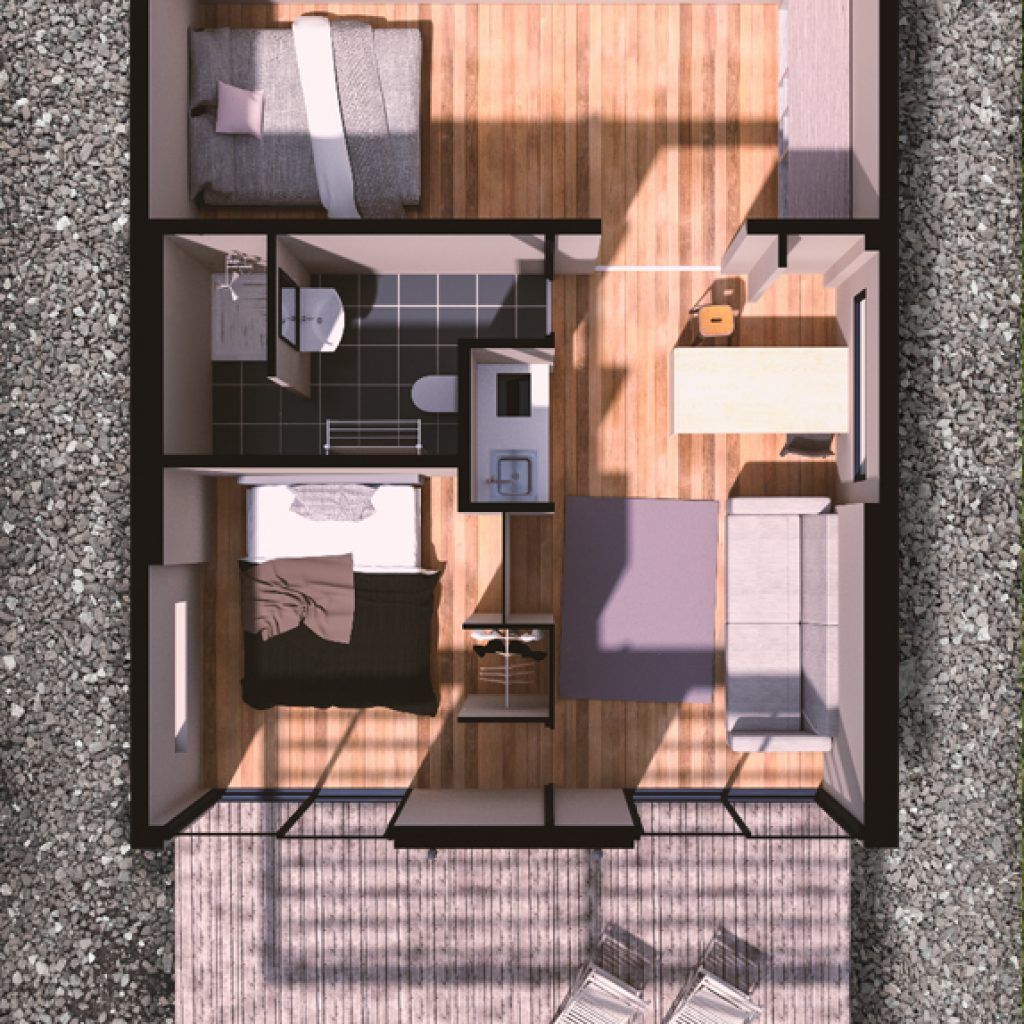 Studio de jardin t3 ? 42m2 maison container