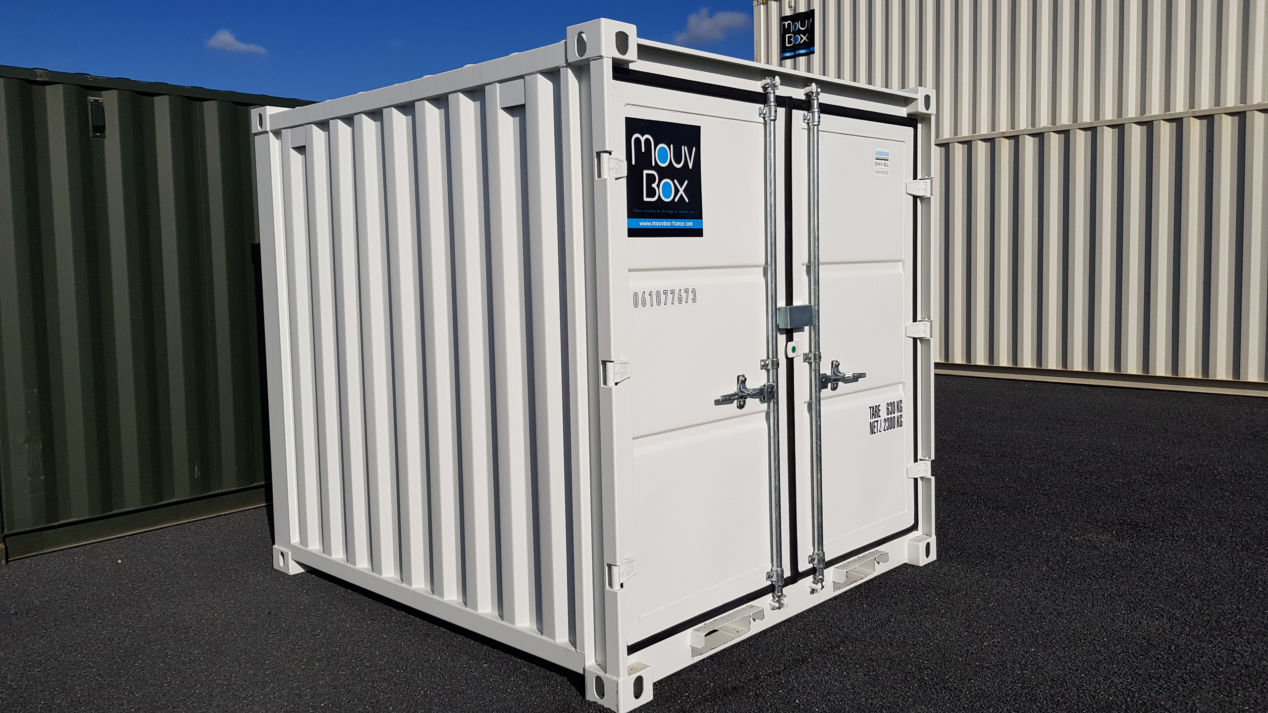 Container de stockage transportable 8 pieds pour chantier