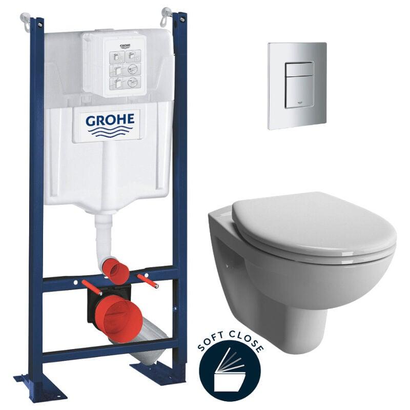 GROHE - PACK WC BÂTI AUTOPORTANT RAPID SL + WC VITRA NORMUS + ABATTANT ...