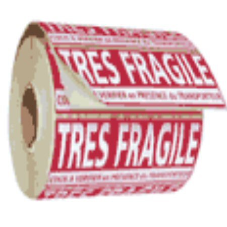 Étiquette auto-adhésive "très fragile" 120 x 50 mm devis sous 24h