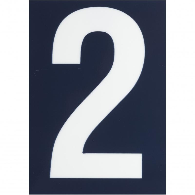 Chiffre 2 en plastique