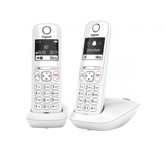 Gigaset as690 duo téléphone dect blanc - base + 2 combinés 284638
