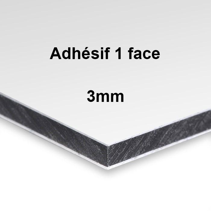 Panneau composite dibond 3mm adhésif 1 face