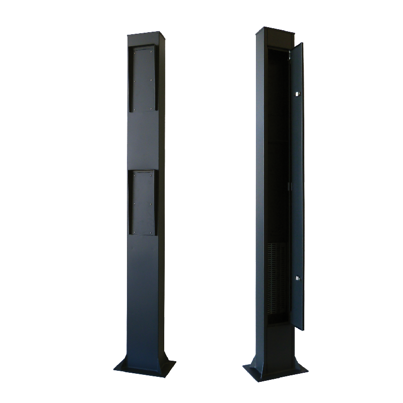 Borne VL/PL interphone ou portier téléphonique 2500x200x250 RAL7016