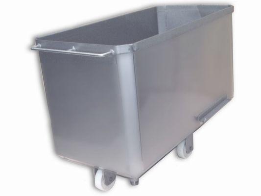 Bacs et chariots inox de collecte roulants sur mesure