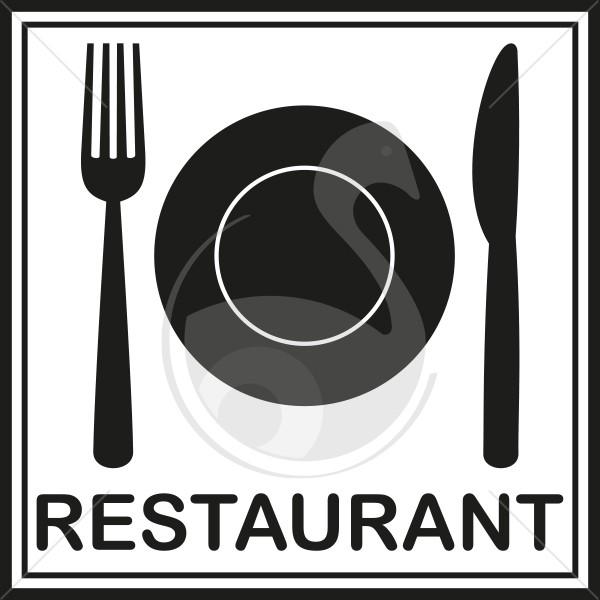 PICTOGRAMME RESTAURANT AVEC LÉGENDE