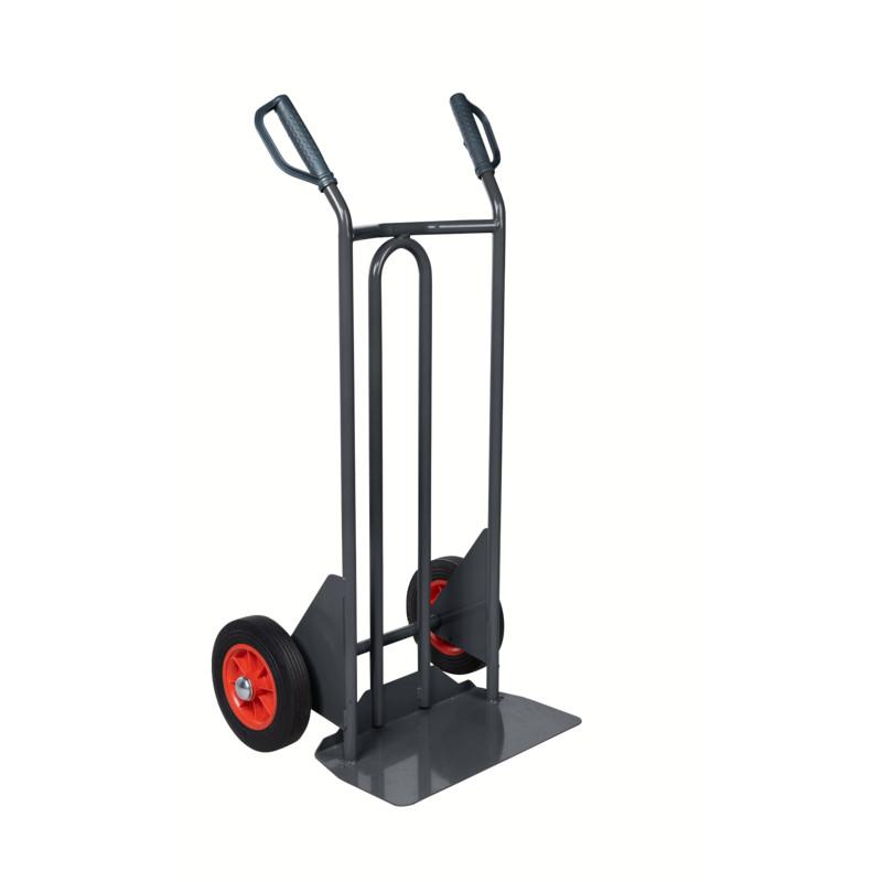 DIABLE 250KG BAVETTE FIXE GRIS ROUES CAOUTCHOUC - SPARTEX | 894437 ...