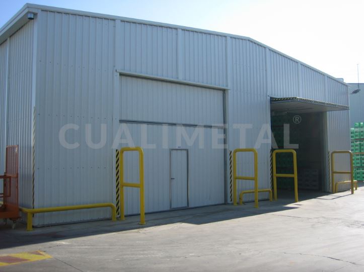 Bâtiment industriel métallique démontable et pliable en kit plenave 17.6