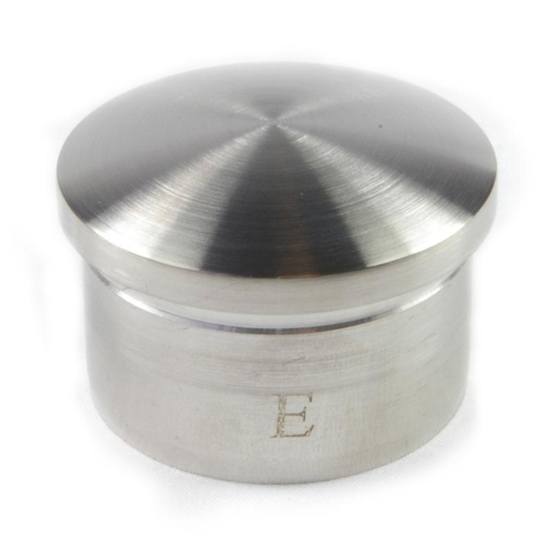 Embout inox 316 à coller - arrondi - 16mm