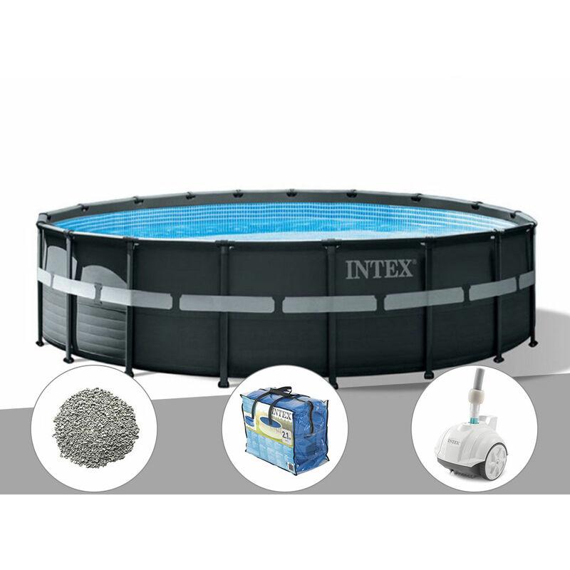 INTEX - KIT PISCINE TUBULAIRE ULTRA XTR FRAME RONDE 5,49 X 1,32 M ...
