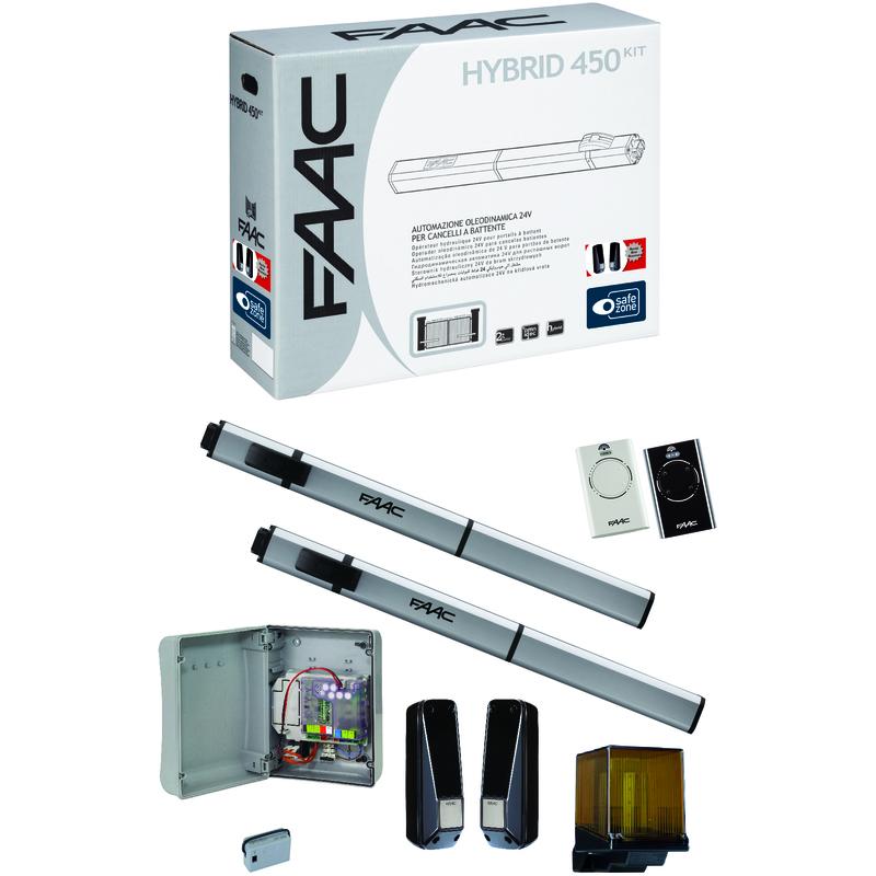 FAAC - KIT HYBRID PLUS INTEGRAL MOTORISATION PORTAIL BATTANT 24V Comparer les prix de FAAC - KIT ...