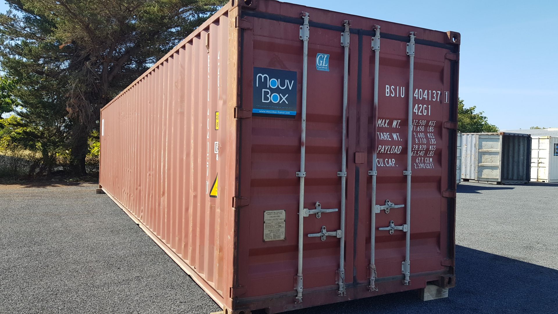 Container maritime étanche 40 pieds dry