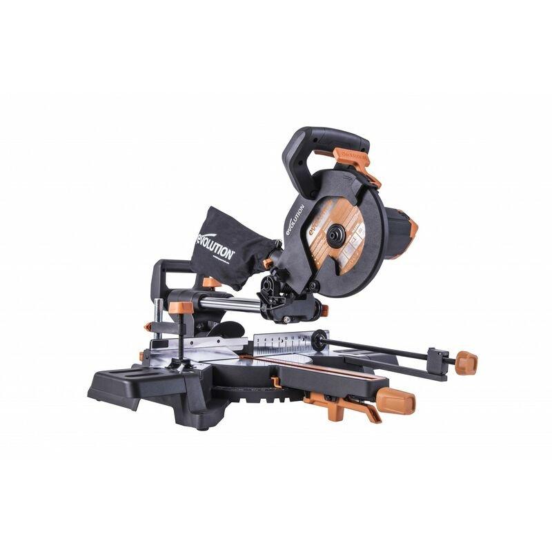 SCIE À ONGLET ÉLECTRIQUE 210MM EVOLUTION R210SMS-300+ AVEC LAME MULTI ...
