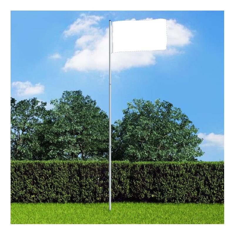 MÂT DE DRAPEAU TÉLESCOPIQUE ALUMINIUM 6 M - ZQYRLAR Comparer les prix ...