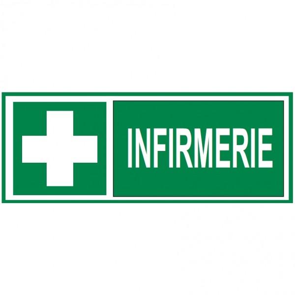 Autocollant infirmerie avec logo