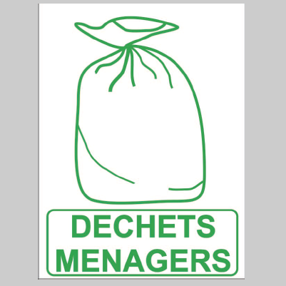 PICTOGRAMME RECYCLAGE DES DECHETS MENAGERS