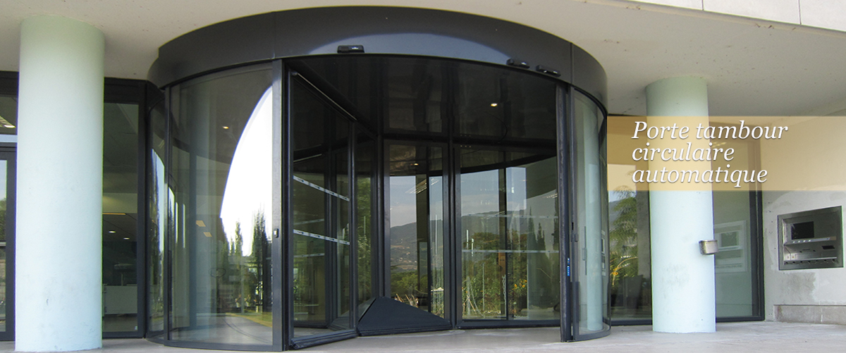 Porte tambour automatique circulaire