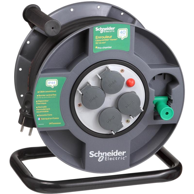 Enrouleur ? dérouleur à rallonge schneider electric - Achat / Vente de ...