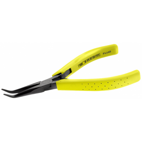PINCE DE PRÉHENSION MICRO-TECH À BEC EFFILÉ COUDÉS À 45° 135MM FLUO ...