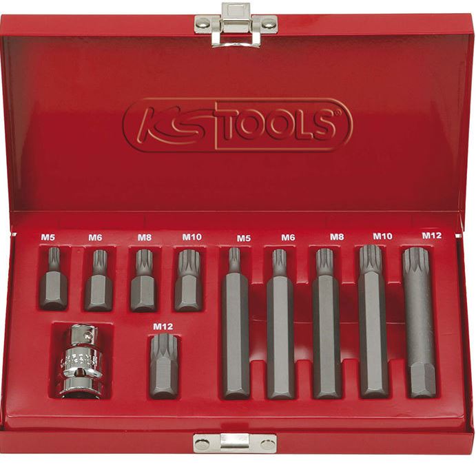 Coffret d'embouts de vissages XZN® 1/2" A 10 mm M5 à M12 kstools - 911.5030 - KSTOOLS