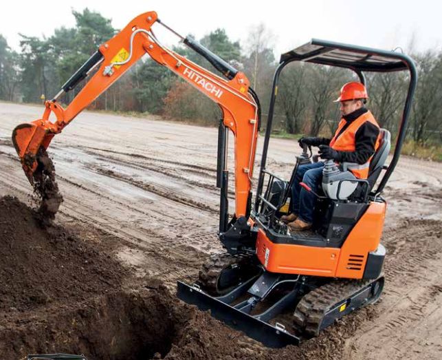 Mini pelle 1,88t - hitachi zx19u-5