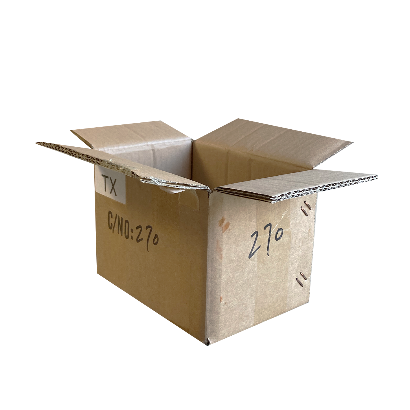 Caisse en carton double cannelure 20 x 15 x 15 (cm).