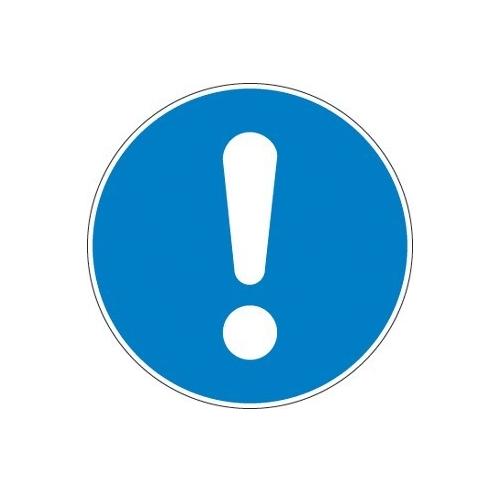 Obligation générale adhésif - sticker ø 150mm - panneaux obligations