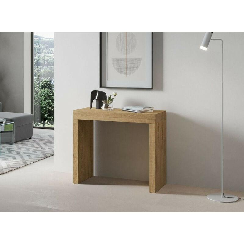 CONSOLE EXTENSIBLE 90X40/300 CM ROXELL QUERCIA NATURA Comparer les prix de CONSOLE EXTENSIBLE ...