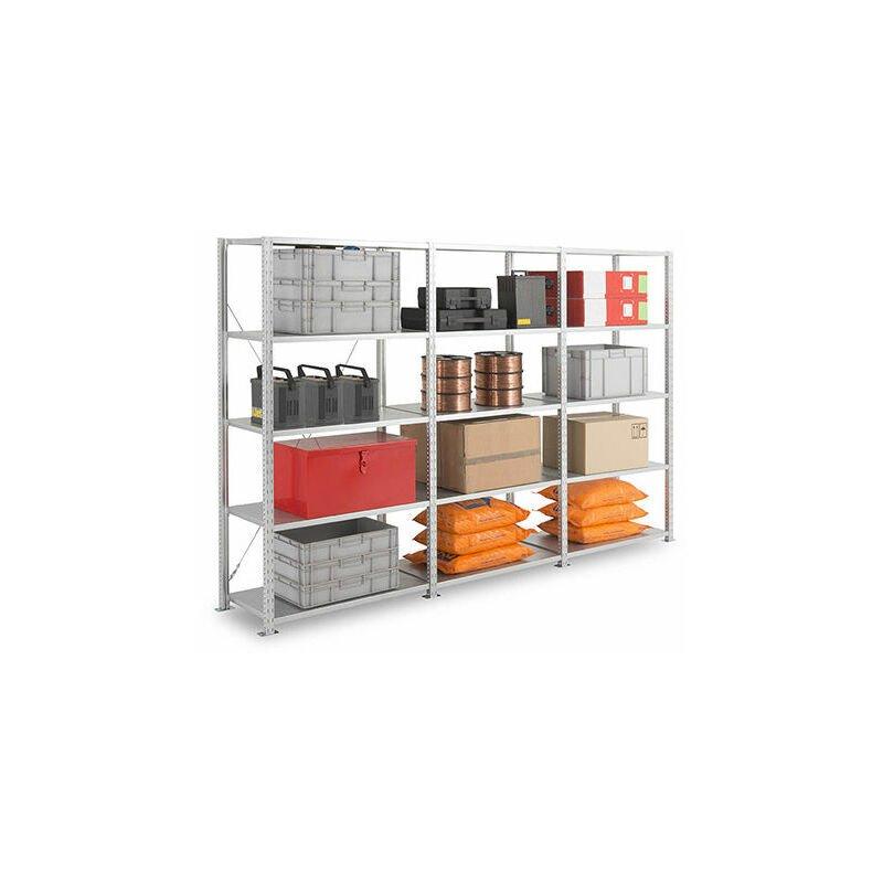 RAYONNAGE D'ATELIER 5 NIVEAUX - MODULE DE DÉPART - 2000X1000X600MM ...