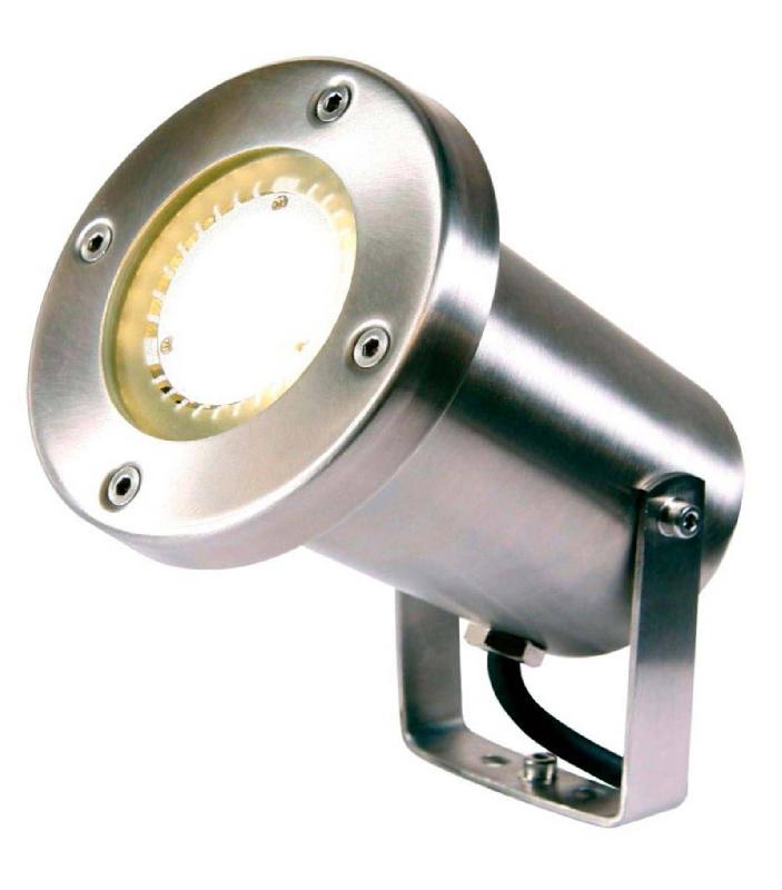 SPOT PROJECTEUR À PIQUER OU VISSER PROTEGO 5W GU5.3 MR16 IP68 BLANC ...