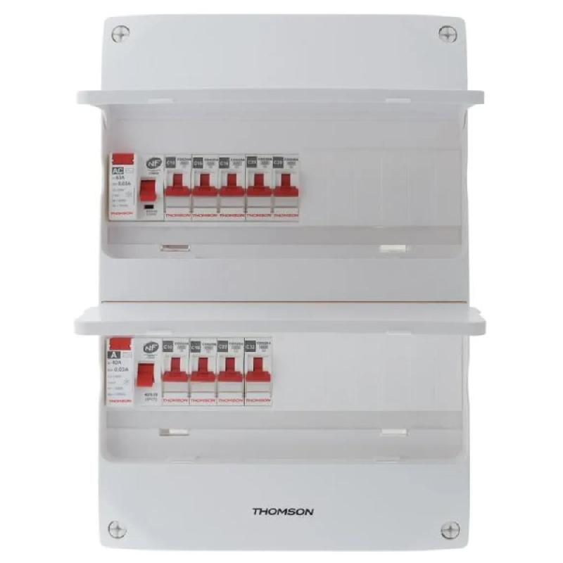 Coffret électrique pré-équipé - 2 rangées - 26 modules - 2 ID/8 ...